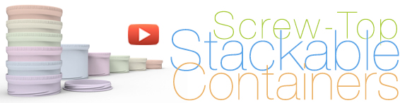 Stackable Screw-Top Containers by Perinski - Thingiverse